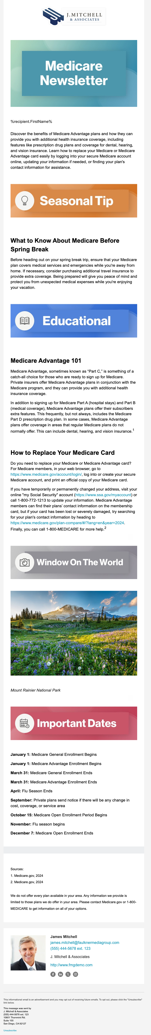 Financial Know-How: Medicare Newsletter Campaign