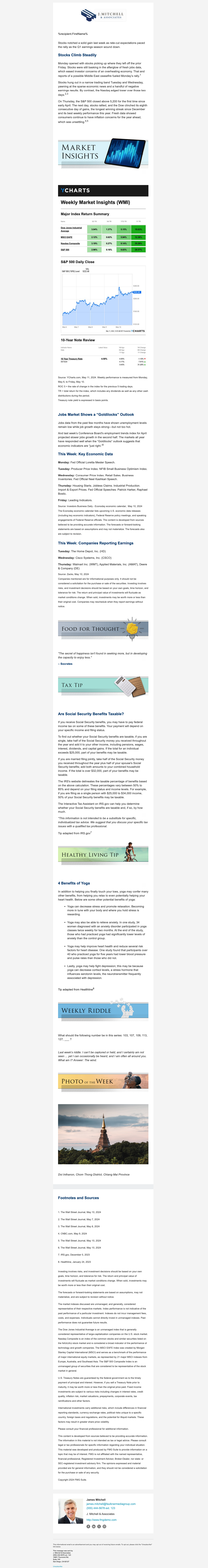 Market Insights: Weekly Market Insights Newsletter