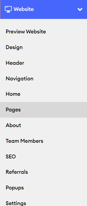Website Hub Pages
