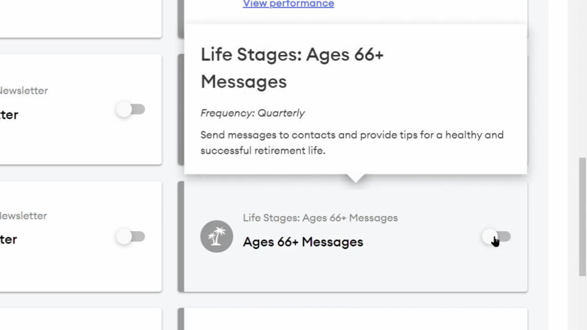 Life Stages: Ages 66+ Messages